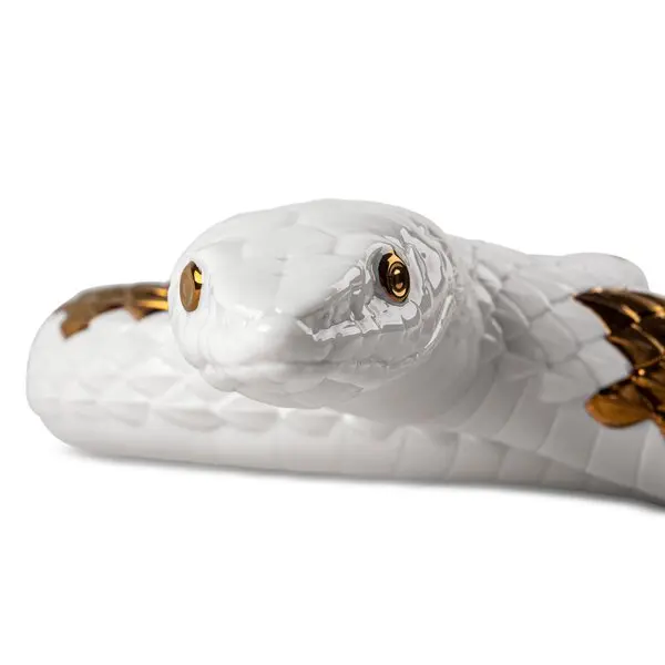 LLADRO Snake, White-copper