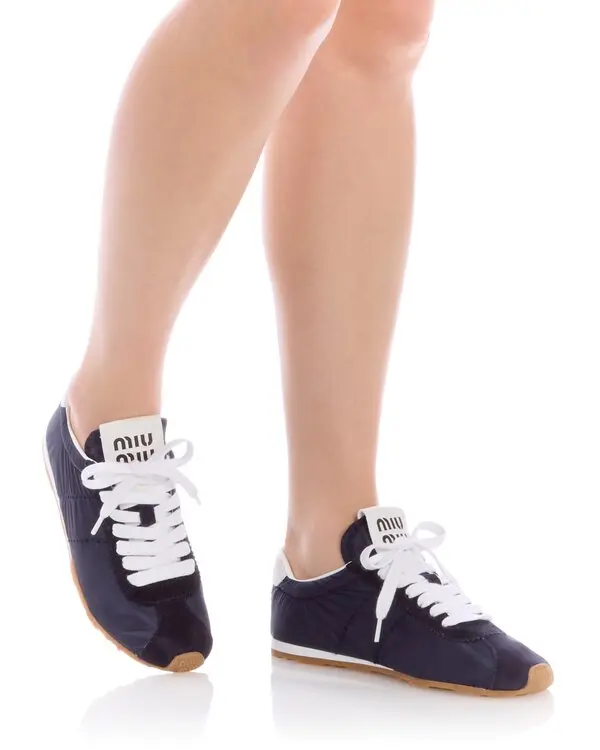 Miu Miu Low Top Sneakers - Bleu