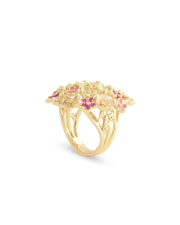 ANABEL ARAM Wildflower Enamel Ring - Multi/gold