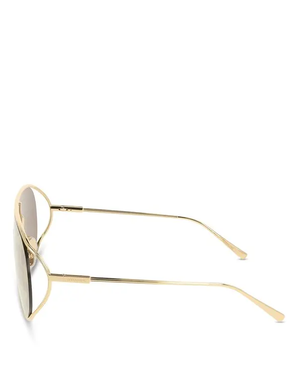 FERRAGAMO Gancini Lens Shield Sunglasses, 63mm