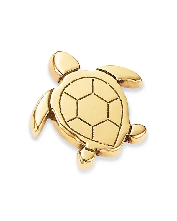 Zoe Chicco 14k Yellow Turtle Stud Earring - Gold