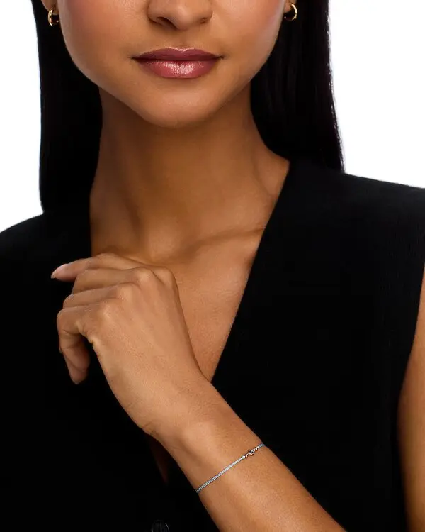 Zoe Chicco 14k Yellow Gold Sapphire Cord Slider Bracelet