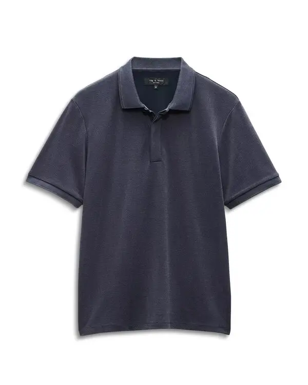 Rag & Bone Tech Pique Short Sleeve Polo Shirt - Salute