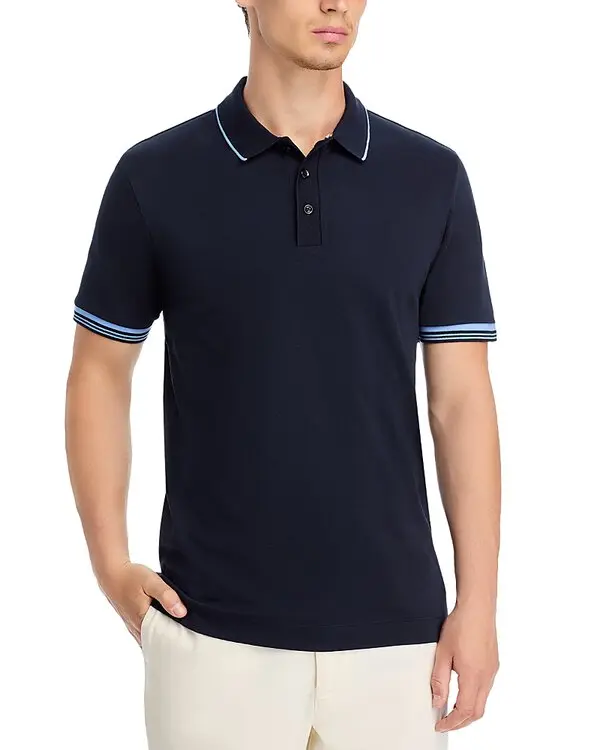 BOSS Parlay Regular Fit Polo Shirt - Dark Blue