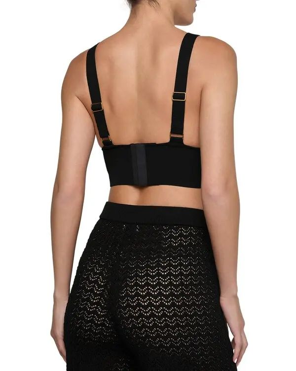 L'Agence Reverie Pointelle Knit Bra Top