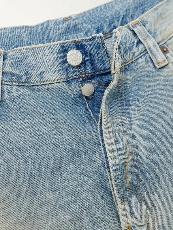 Acne Studios 2023 Distressed Organic Mid-rise Wide-leg Jeans