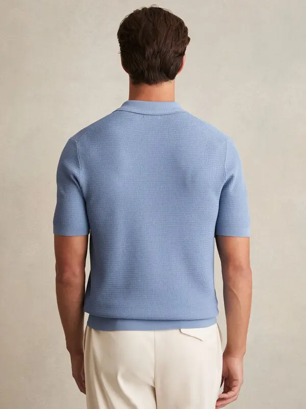 REISS Regis Textured Half-zip Polo Shirt