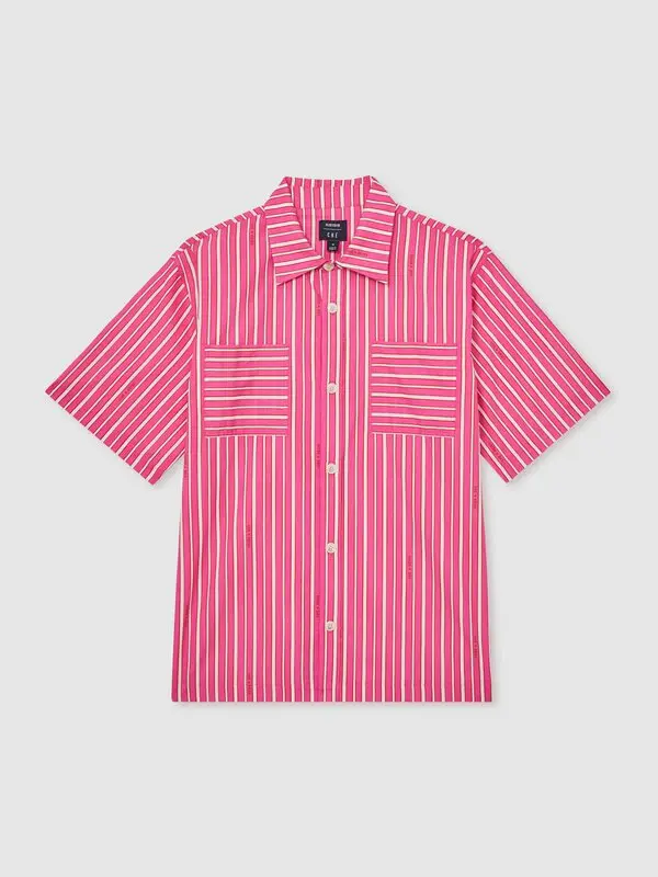 REISS Comte | Ché Poplin Stripe Shirt