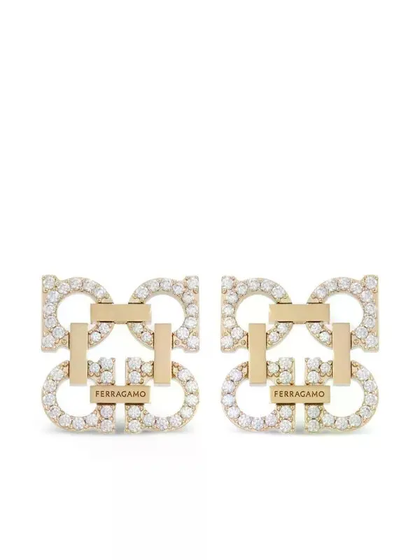 FERRAGAMO Gancini Earrings - Gold