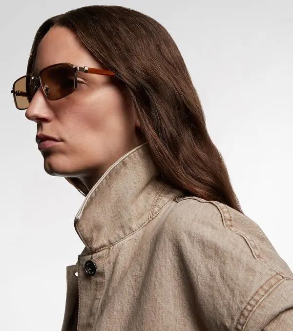 Brunello Cucinelli Jarama Rectangle Sunglasses