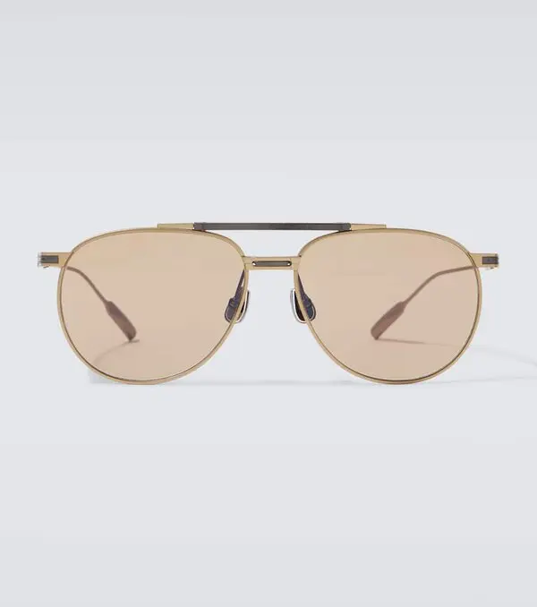 Brunello Cucinelli Aviator Sunglasses - Brown