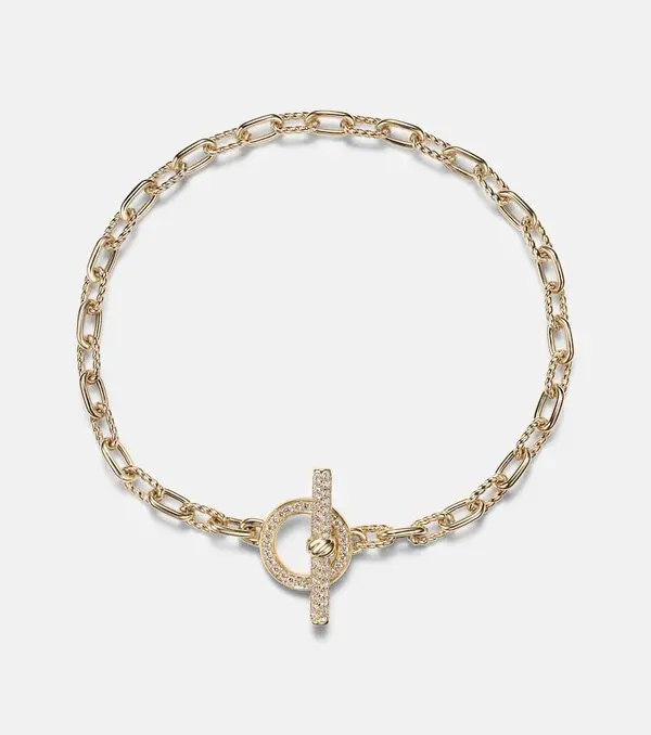 David Yurman Dy Madison® Chain Bracelet With Diamonds - Gold