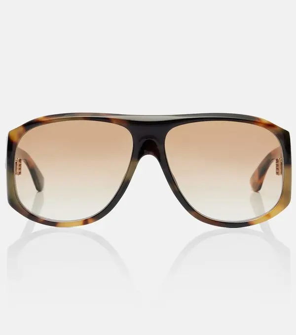 Chloé Oversized Acetate Sunglasses - Brown