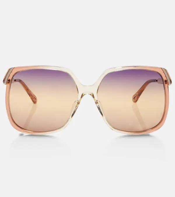 Chloé Oversized Sunglasses - Gold