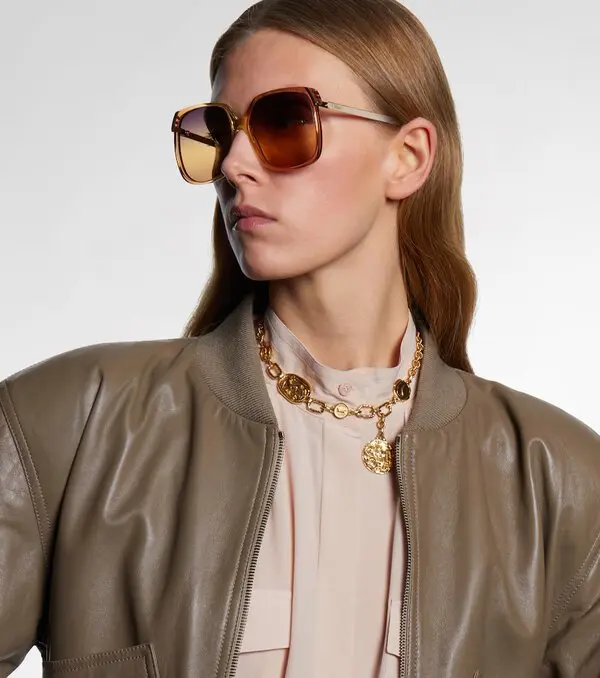 Chloé Oversized Sunglasses - Gold