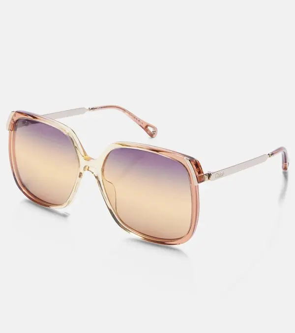 Chloé Oversized Sunglasses - Gold