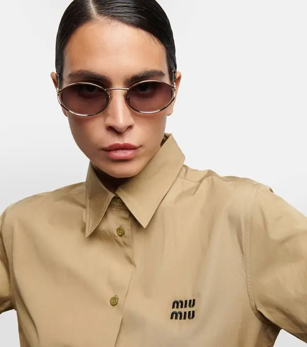 Miu Miu Round Frame Sunglasses