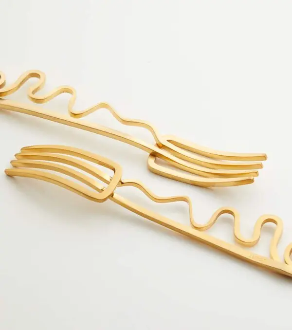 L'Objet Spirale Set Of 4 Cocktail Forks - Gold