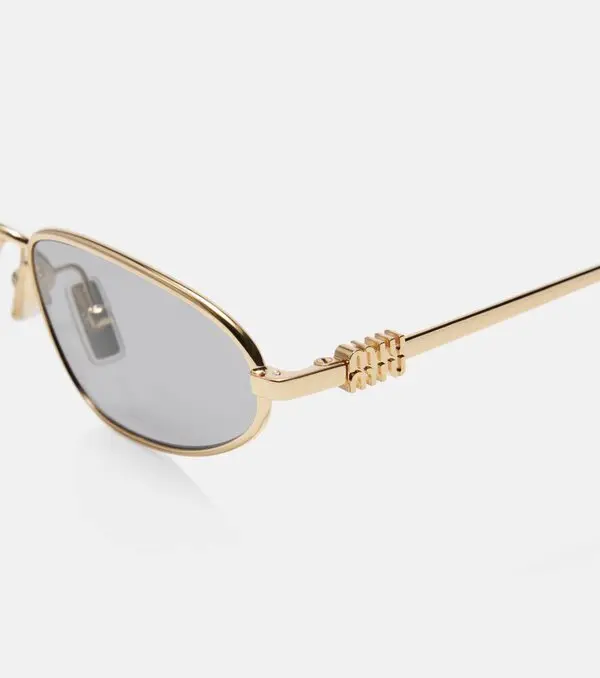 Miu Miu Logo Oval Sunglasses