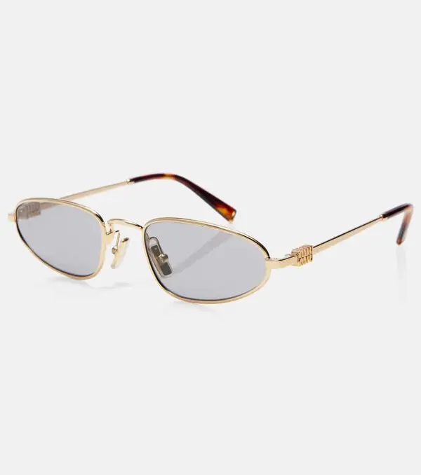 Miu Miu Logo Oval Sunglasses