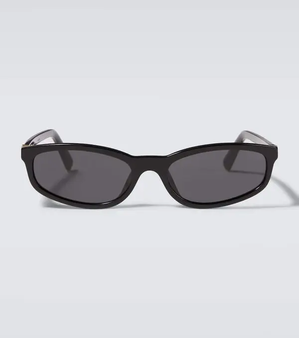 Miu Miu Oval Sunglasses - Black