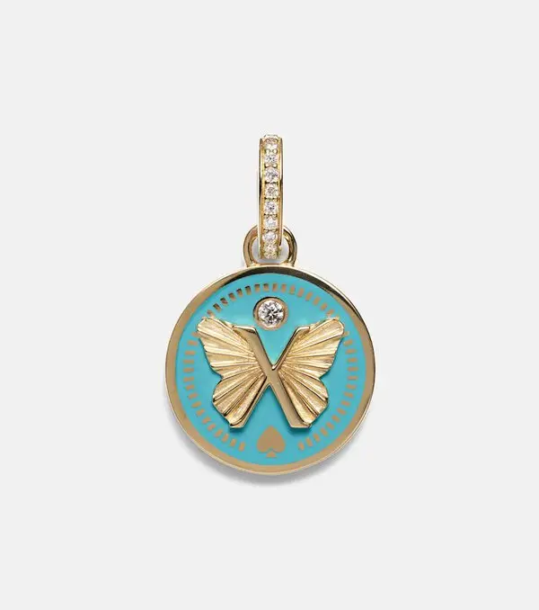 FOUNDRAE Reverie Petite Pendant With Diamonds - Gold