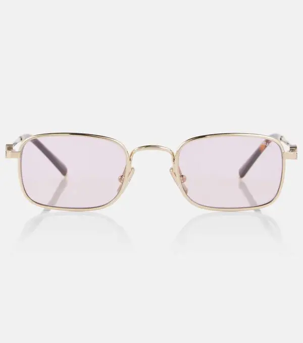 Miu Miu Miu Regard Rectangular Sunglasses - Gold