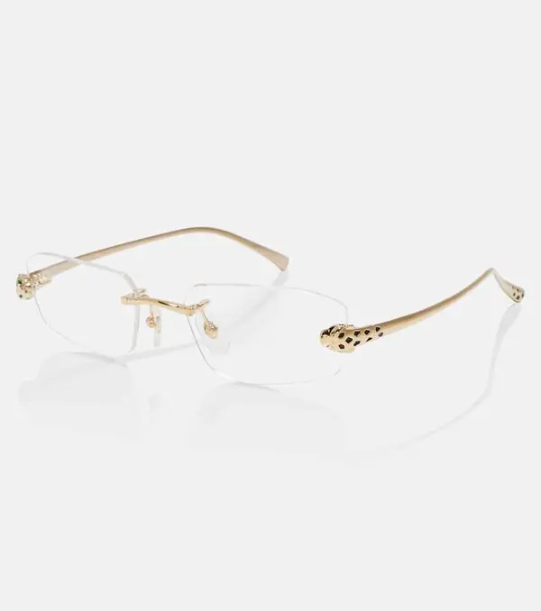 CARTIER Panthère De Rectangular Glasses