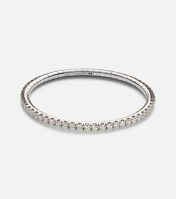 BUCHERER FINE JEWELLERY 18kt White Gold Diamond Bracelet - Silver
