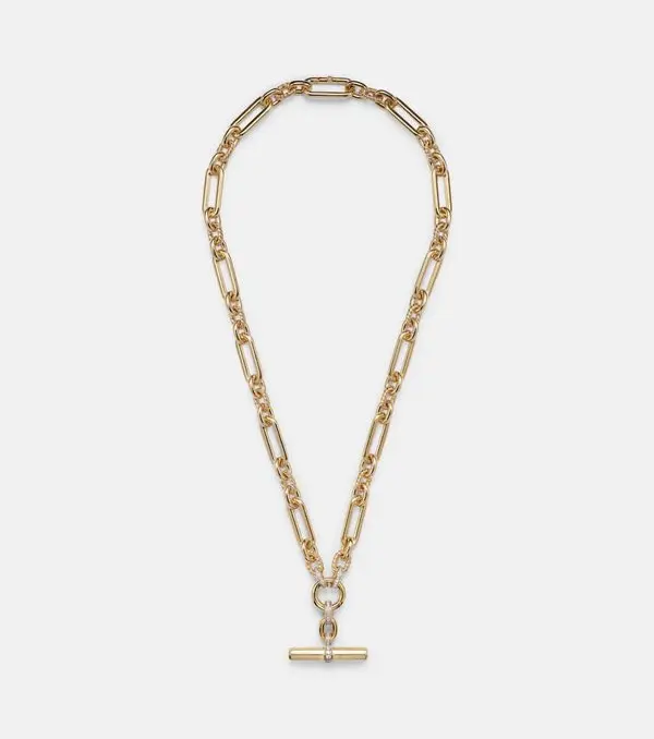 David Yurman Lexington Chain Necklace With Diamonds - Gold
