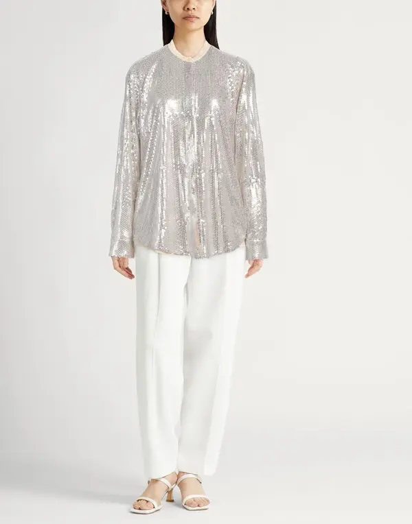 ALYSI Shirt With Appliqués And Sequins