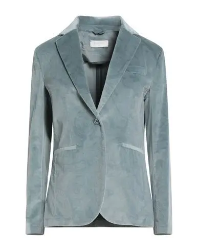 CIRCOLO 1901 Single-breasted Velvet Blazer - Blue