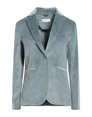 CIRCOLO 1901 Single-breasted Velvet Blazer - Blue