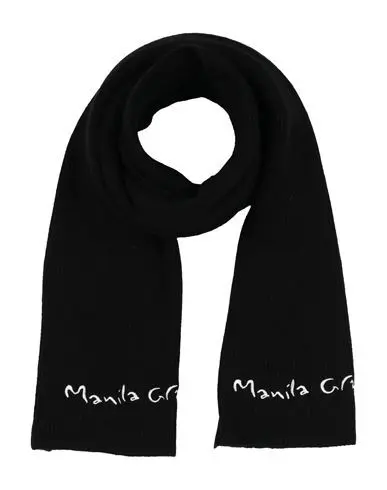 MANILA GRACE Scarf Acrylic, Wool, Nylon - Black