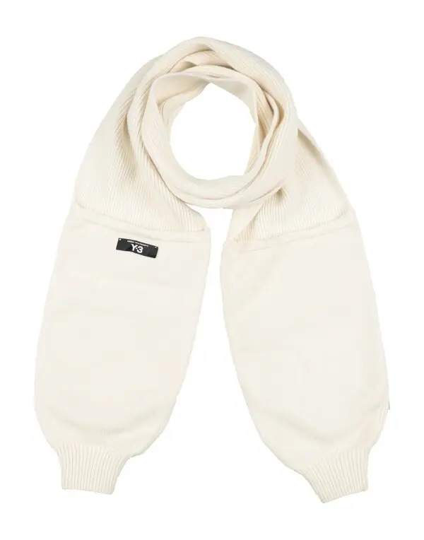 Y3 Scarf Cream Recycled Polyamide, Wool, Elastane