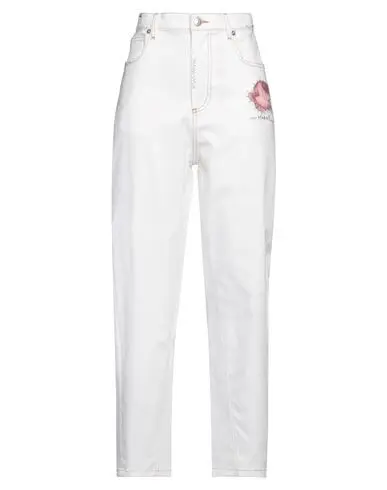 Marni Cotton-elastane Tapered Jeans With Leather Detail