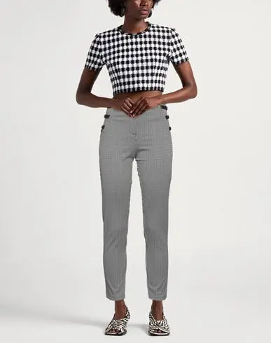 CRISTINAEFFE Houndstooth Straight-leg Pants With Strap Detailing