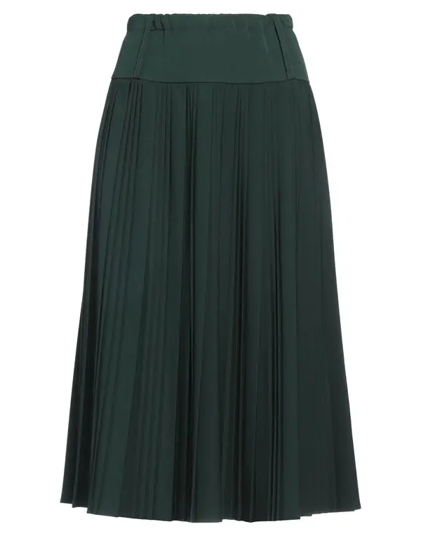 VICOLO Midi Pleated Skirt - Green