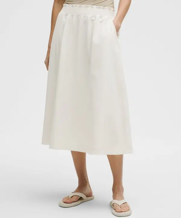 Lululemon Stretch Woven Ruffle-waist Midi Skirt