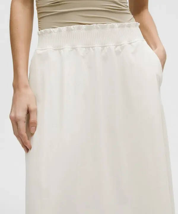 Lululemon Stretch Woven Ruffle-waist Midi Skirt