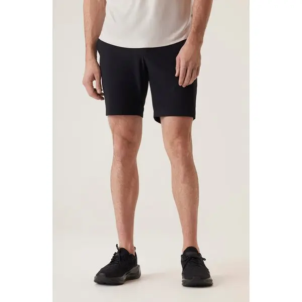 DEKE Momentum Mobile Pulse Pique Warp Knit Bermuda Shorts - Black