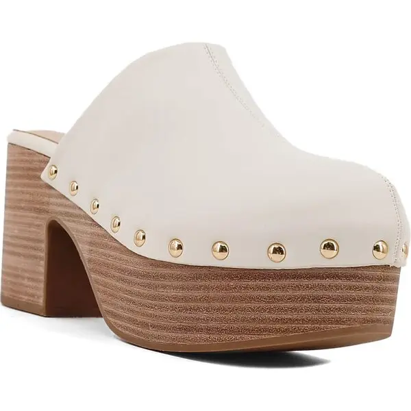 SHU SHOP Gigi Platform Clogs - Bone