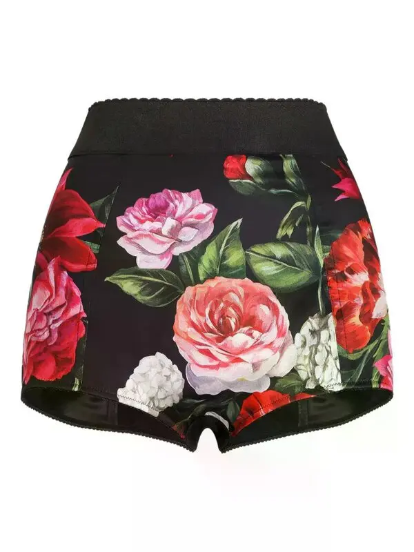 Dolce & Gabbana Floral-print Thigh-length Shorts