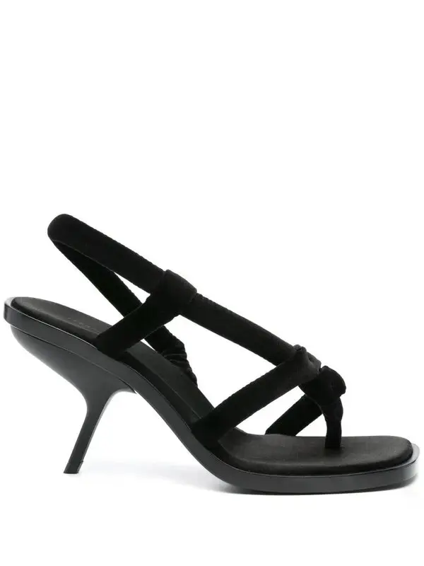 FERRAGAMO 85mm Velvet Sandals