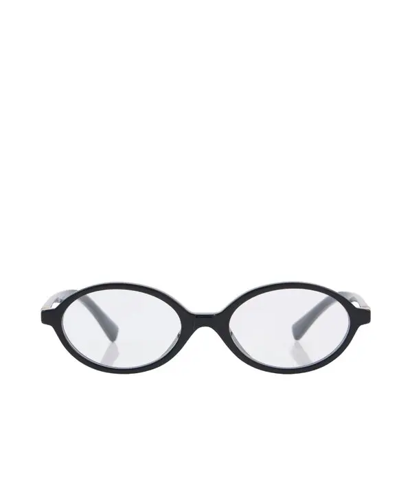 Miu Miu Oval Frame Glasses - Black