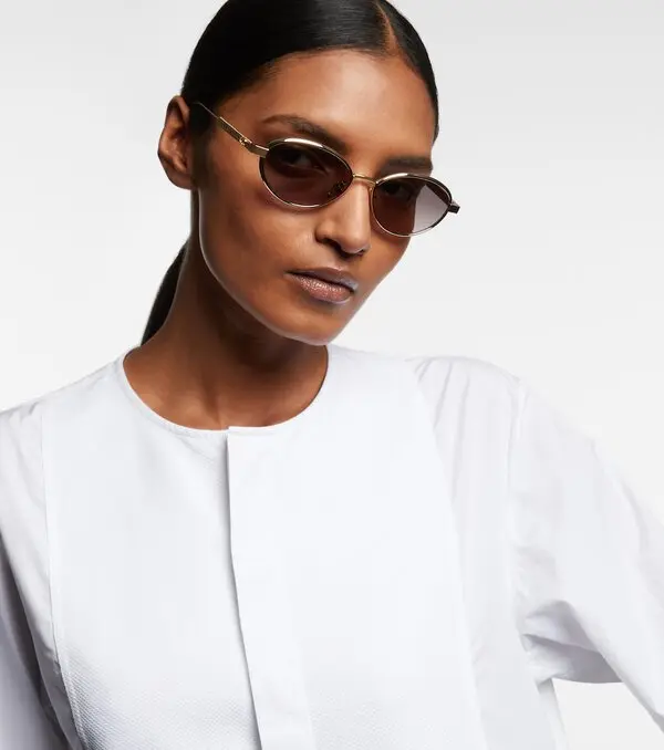 Dior Diorcannage R1u Oval Sunglasses - Gold