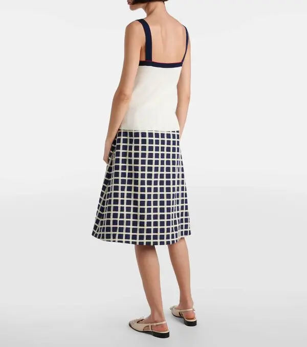 Valentino Garavani Chez Virgin Wool Tank Top - White