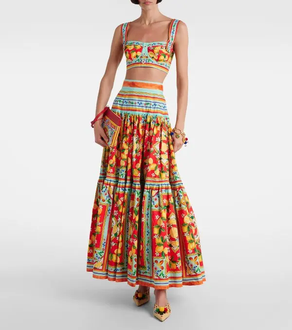 Dolce & Gabbana Printed Bra Top
