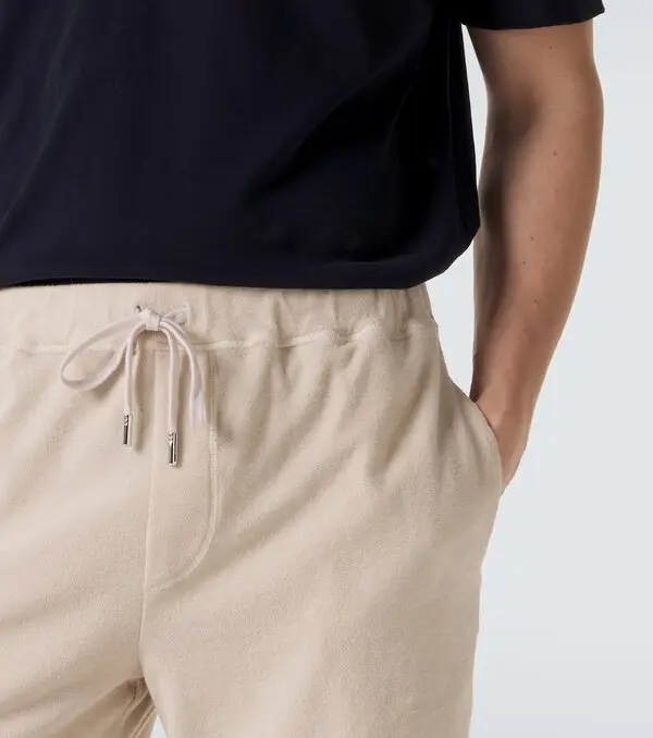 Fedeli Cotton Terry Shorts - Beige