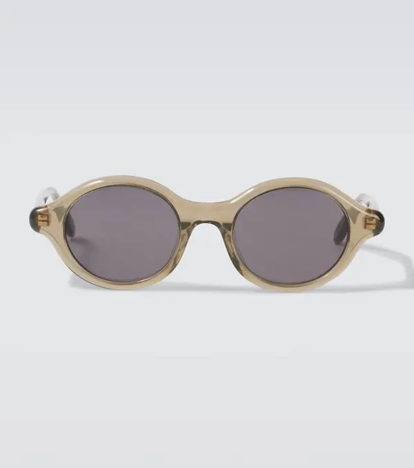 Loewe Epsilon Slim Round Sunglasses - Green